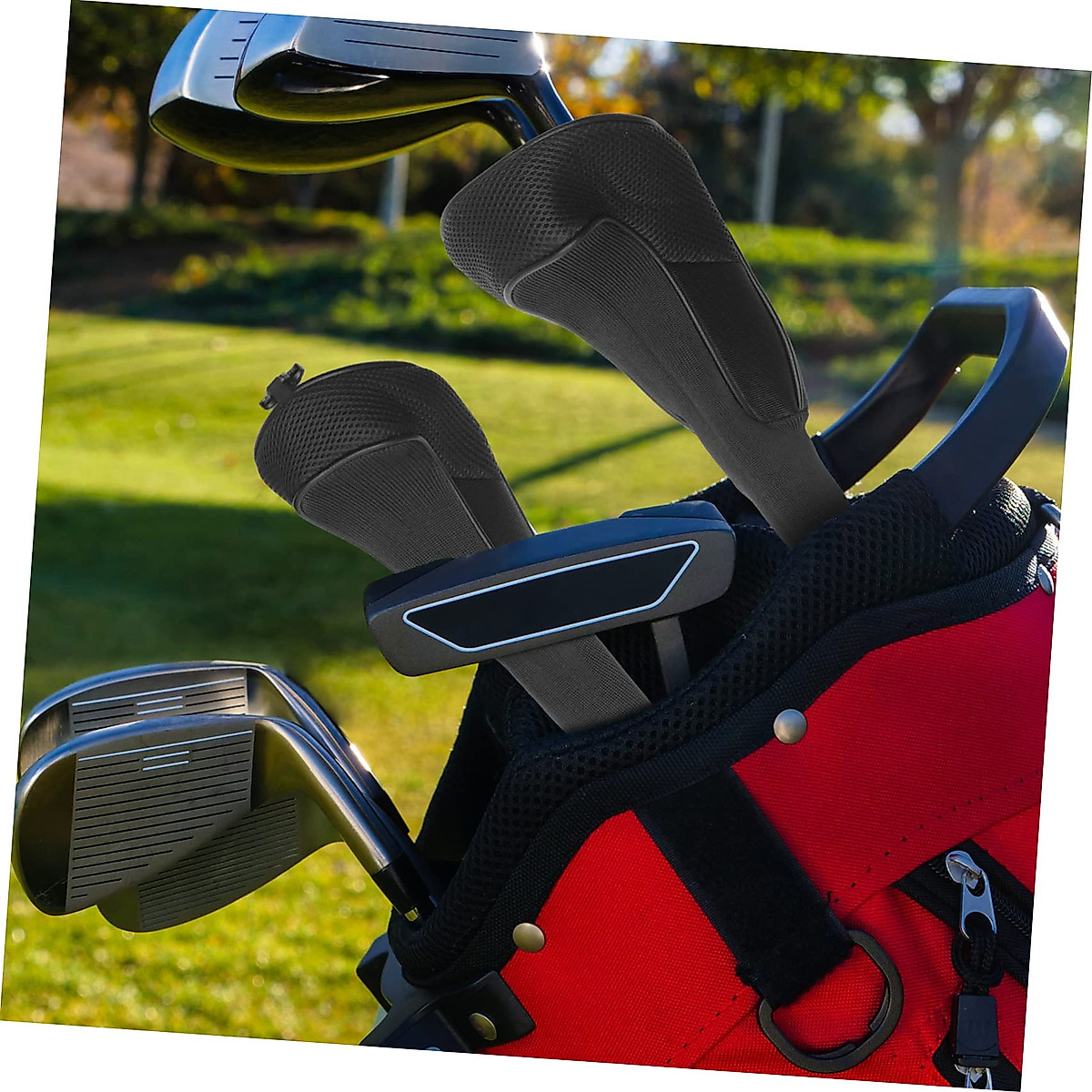 BESPORTBLE 3pcs Golf Club Cover Putter Headcover Golf Club Covers for Club Golf Club Breathable Putter Cover for Men Mesh