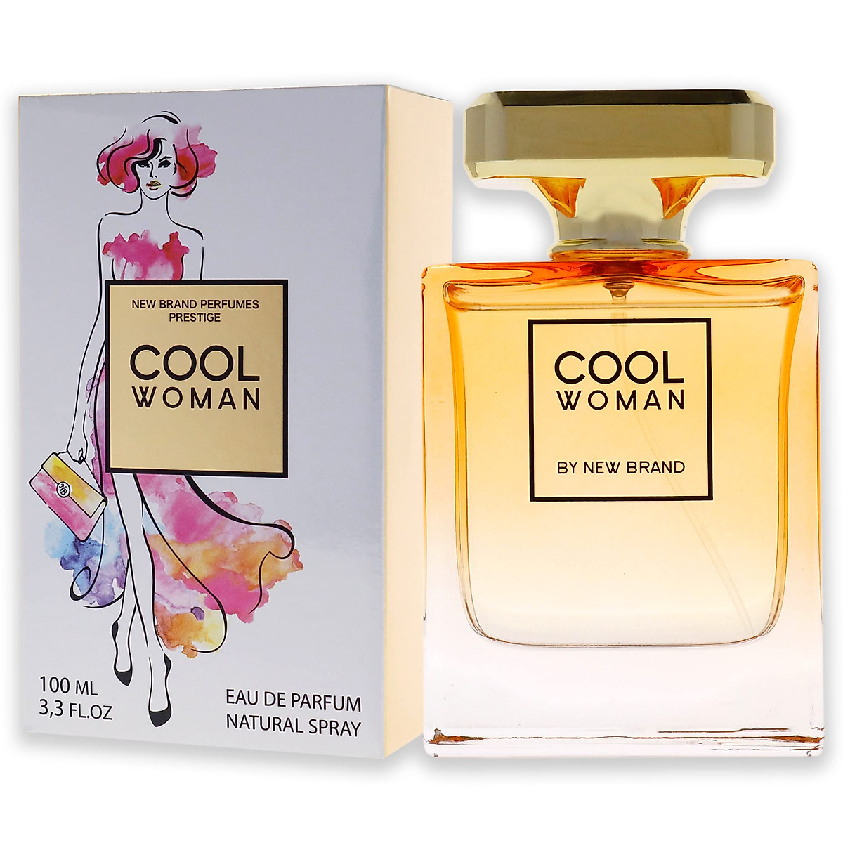 New Brand Perfumes Cool Women EDP Spray Women 3.3 oz (sem numero)