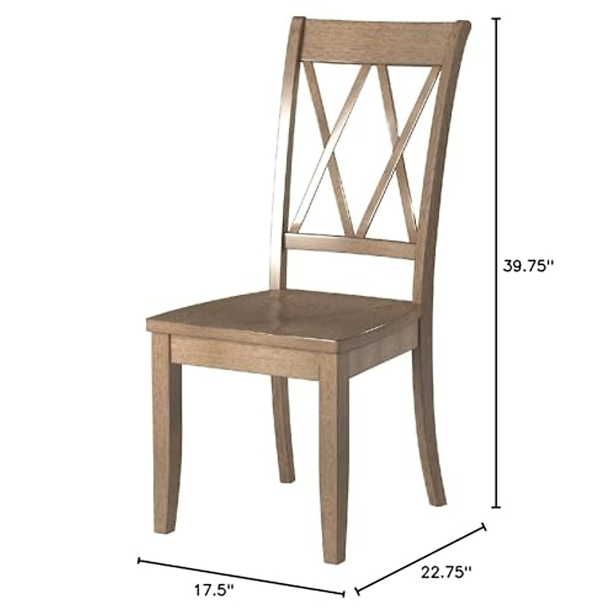 Wycian Boho High Chair, Wood Chair Seat Replacement 2PCS Brown Living Room Bedroom Dining Rooms Garden