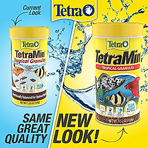 Tetra TetraMin Tropical Granules 3.52 Ounces, Nutritionally Balanced Fish Food