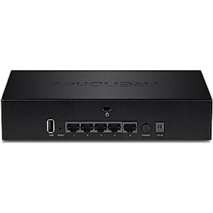 TRENDnet Wireless LAN Controller, Built-in 5-Port GB Switch, Compatible with: TEW-755AP/TEW-821DAP/TEW-825DAP, Access Point Management, TEW-WLC100, Black, Manage up to 128 AP's