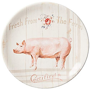 Certified International Farmhouse 16 pc Dinnerware Set, Multicolored, 10.75 Inches, Service for 4