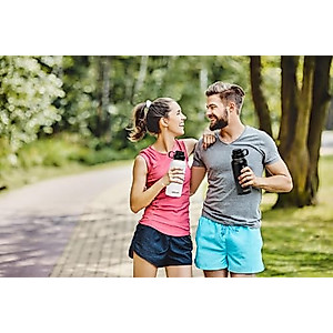 Lumesner Vacuum Insulated Stainless Steel Water Bottle,1200ml/950ml/650ml- 2 Lids (Straw Lid and Spout Lid), 2 Straws Water Bottle (40 oz, Midnight Black)