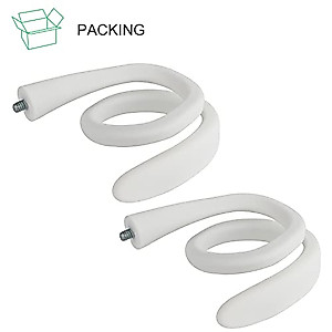 2Pack Twist Mount for All-New Wyze Cam V3 & Wyze Cam Outdoor, Flexible Gooseneck Mounting Bracket to Attach Your Camera Anywhere with No Tools - White
