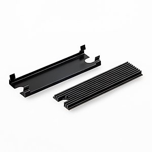 Thermal Grizzly - NVMe M.2 SSD Cooler - Including 2X Matching Minus Pad 8 Thermal Pads - Compatible with Various Manufacturers Like Samsung, Kingston, ADATA