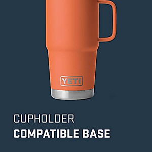 YETI Rambler 20 oz Travel Mug, Stainless Steel, Vacuum Insulated with Stronghold Lid, High Desert Clay