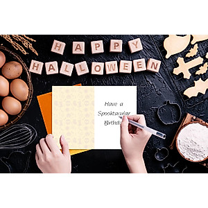 BIZIBAFF Halloween Birthday Card Ghosts Happy Birthday Halloween Cards Gift for Kids Women Men Funny Halloween Birthday Cards with Envelope Spooky Halloween Baby Shower Party Halloween Birthday Card