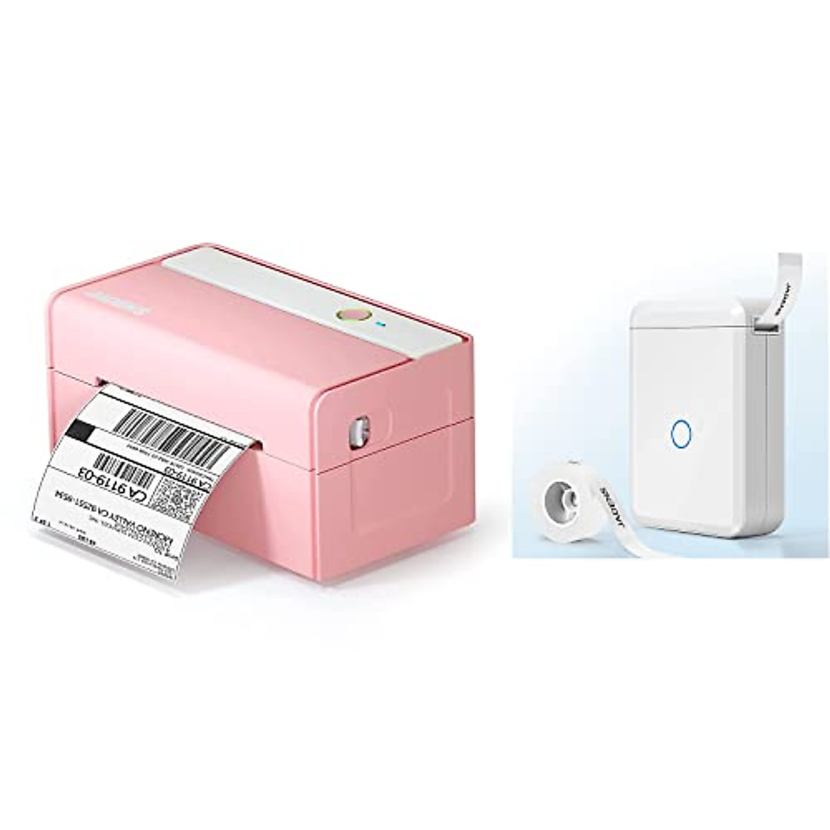 JADENS Bluetooth Thermal Label Printer & Label Maker Machine with Tape