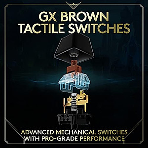 Logitech G PRO Mechanical Gaming Keyboard - Ultra-Portable Tenkeyless Design, Detachable USB Cable, LIGHTSYNC RGB Backlit Keys, Official League of Legends Edition