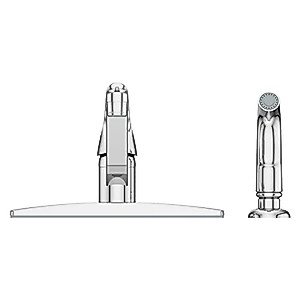 Pfister Pfirst Series 1-Handle Kitchen Faucet with Side Spray, Polished Chrome