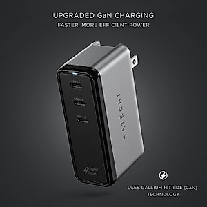 Satechi 108W USB C 3-Port GaN Wall Charger – for M2/ M1 MacBook Pro/Air, M2/ M1 iPad Pro/Air, iPhone 15 Pro Max/15 Pro/15/15 Plus