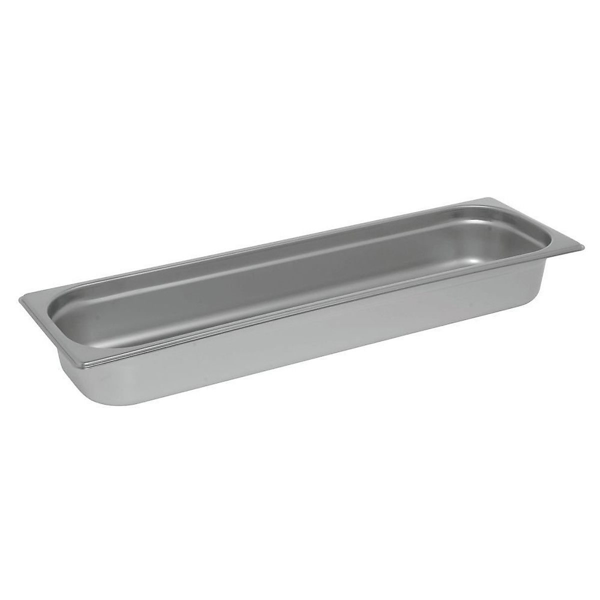 HUBERT 1/2 Size Long Steam Table Pan 22 Gauge Stainless Steel - 2 1/2"D