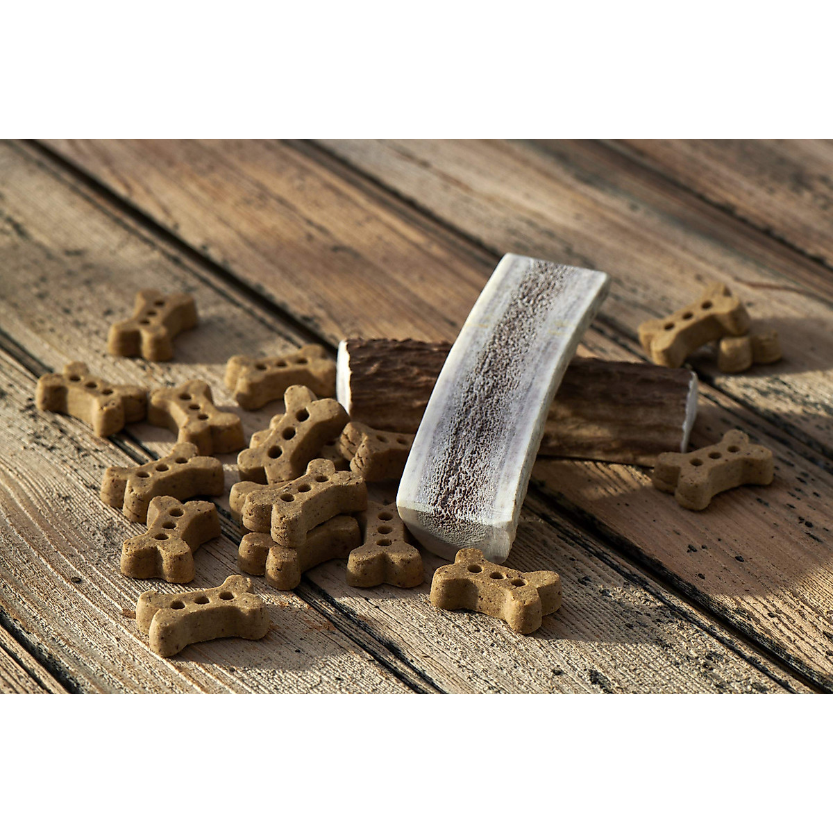 Buck Bone Organics Dog Biscuits, Made with Real Antler and Organics Ingredients (Mini's 16 OZ)