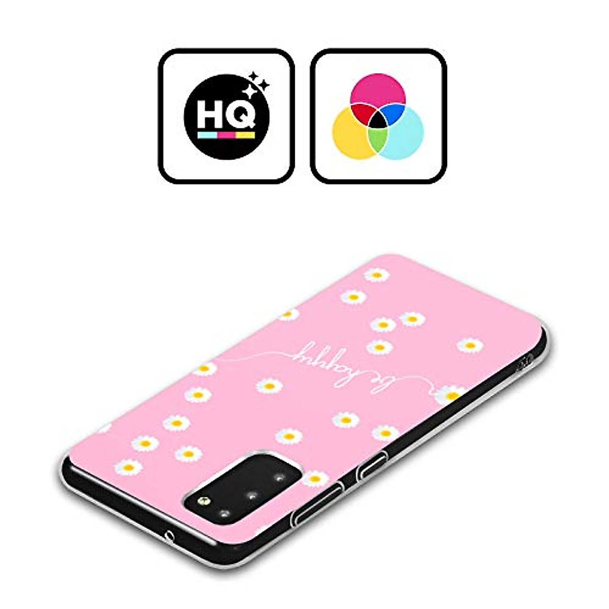 Head Case Designs Officially Licensed Monika Strigel Pink Happy Daisy Soft Gel Case Compatible with Galaxy Note20 Ultra / 5G