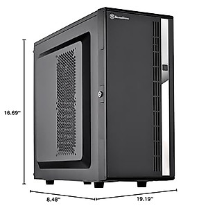 SilverStone Technology CS380 8-Bay Compact ATX Tower case, CS380B-X V2.0, Black