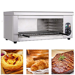 TFCFL Salamander Broiler Countertop Grill, 2000W Electric Cheese Melter Cheesemelter Broiler, Wall-mounted Cheese Broiler BBQ Counter for Restaurant Kitchen 50-300 ° C