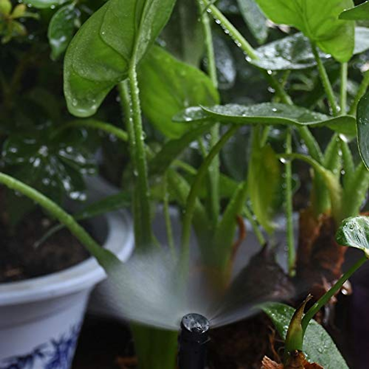 Gardening Irrigation Dripper Irrigation 180 Degree Refraction Nozzle Thread Joints Flat Fan Spray Nozzle Garden Irrigation for Plant Spray 10pcs