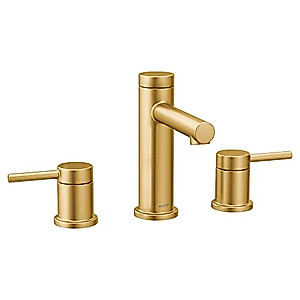 Moen Align Brushed Gold Two-Handle Modern 8-Inch Widespread Bathroom Faucet Trim Kit, Valve Required, T6193BG