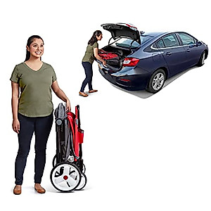 Radio Flyer Discovery Stroll 'N Wagon with Canopies, Folding Wagon with Single Recline Seat, for 1+ Years