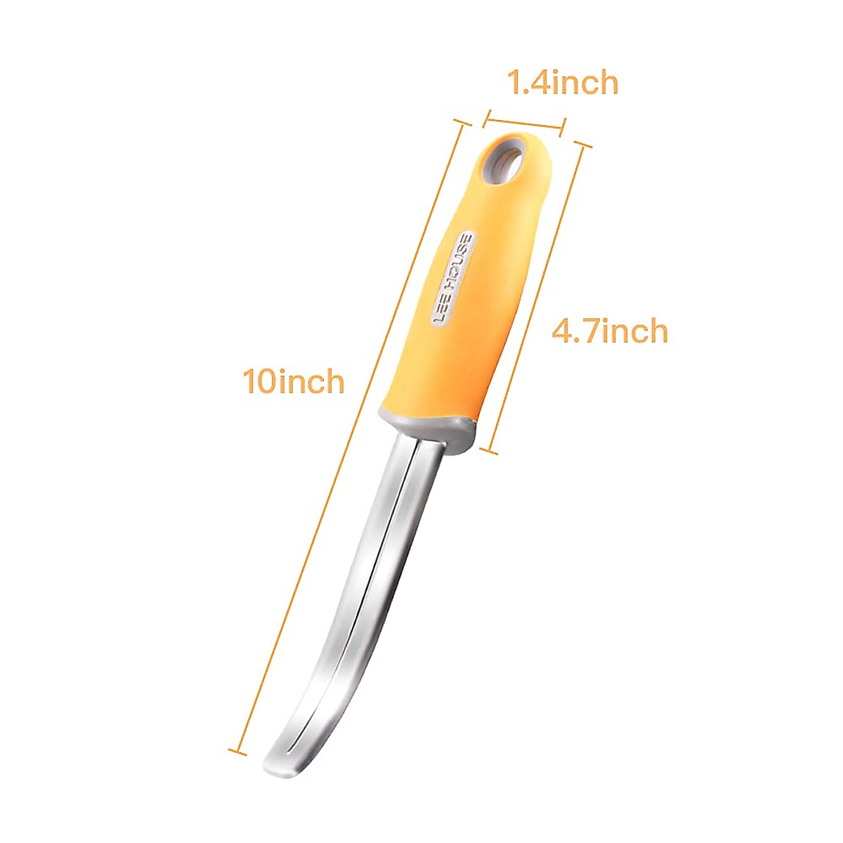 Coconut Meat Remover Knife,Coconut Tool,Coconut Meat Removal Tool Durable Silicone Handle Stainless Steel Coconut Opener Scraper for Kitchen Home