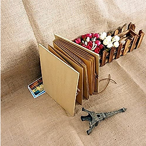 Stretchable Folding DIY Photo Album 11 x 8 inches Large Size A4 Notebook Hardcover Kraft Paper Scrapbook Anniversary Sketchbook Wedding Guest Book Birthday Valentine Gift Student Graduation Albums