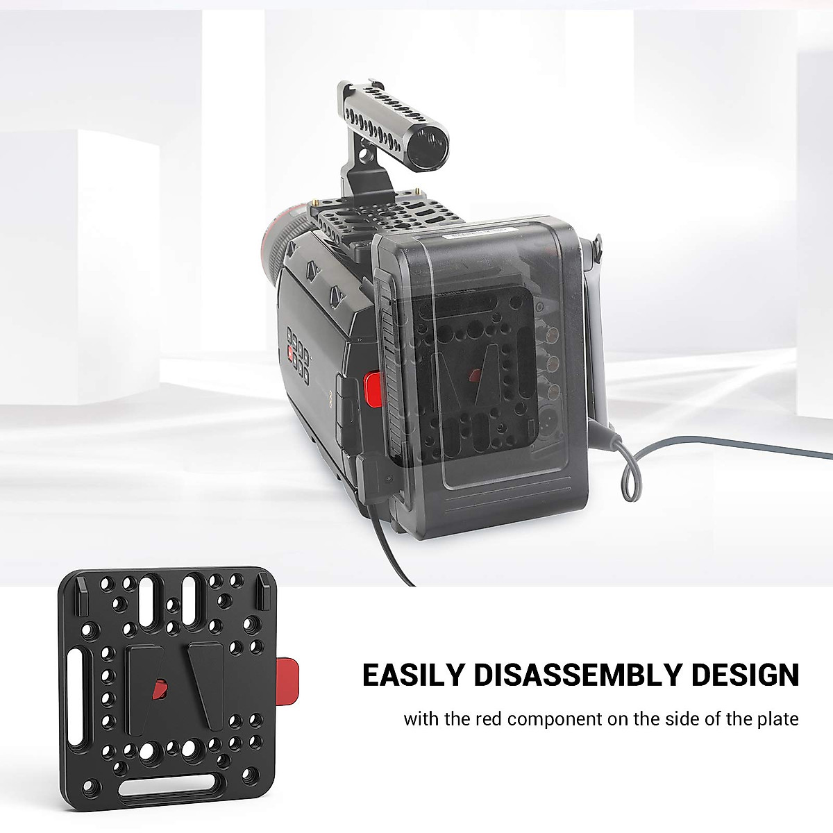 SmallRig V Mount Battery Plate, V-Lock Assembly Kit, Female V-Dock Male V-Lock Quick Release Plate – 1846C