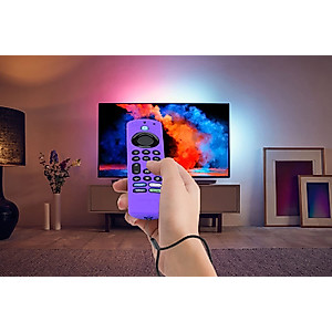 LEFXMOPHY 4k Max Remote Cover 2023 for Fire tv Stick Remote Cover 6.2 Inch,Toshiba/Insignia CT-RC1US-21 / Pioneer 2021 Smart TV Remote Purple Silicone Protective Full Coverage Accessories