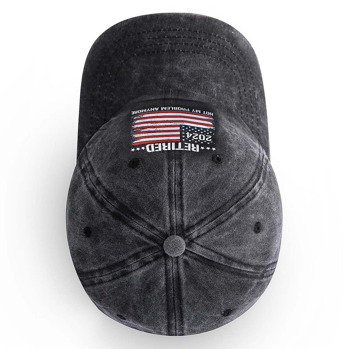 LAMCEPLU Retirement Gifts for Men, Retirement Hats 2024, Retirement Party Decorations, Adjustable Cotton Printed Baseball Cap (US, Alpha, One Size, Large, Standard, Grey)