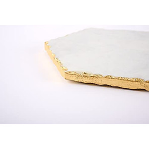 Mud Pie Marble Cheese, 3 Piece Set, White, board 8" x 8" | utensils 7" (41100042)