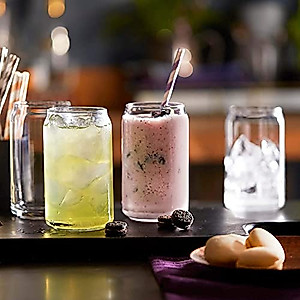 Libbey Glass Can (Set of 24), Clear, 16 fluid ounces