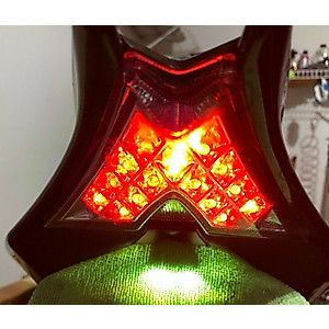 TOPZONE LED Brake Tail Light Integrated Turn signal Idicator Function Fit for APR-ILIA 2011-2019 RS4 125; 2011-2019 RS4 50; 2009-2019 RSV 4 1000 (Smoke)
