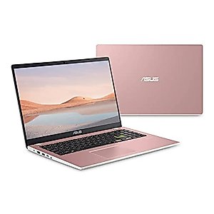 ASUS Vivobook L510 Thin & Light Laptop Computer, 15.6” FHD Display, Intel Pentium Processor, 4GB RAM, 512GB Storage, Backlit Keyboard, 1 Year Microsoft 365, Windows 11 Home in S Mode, Pink