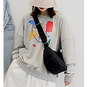 Women Canvas Tote Bags Crossbody Handbag Hobo Purse Top Handle Zipper Bag Office Travel Shopping