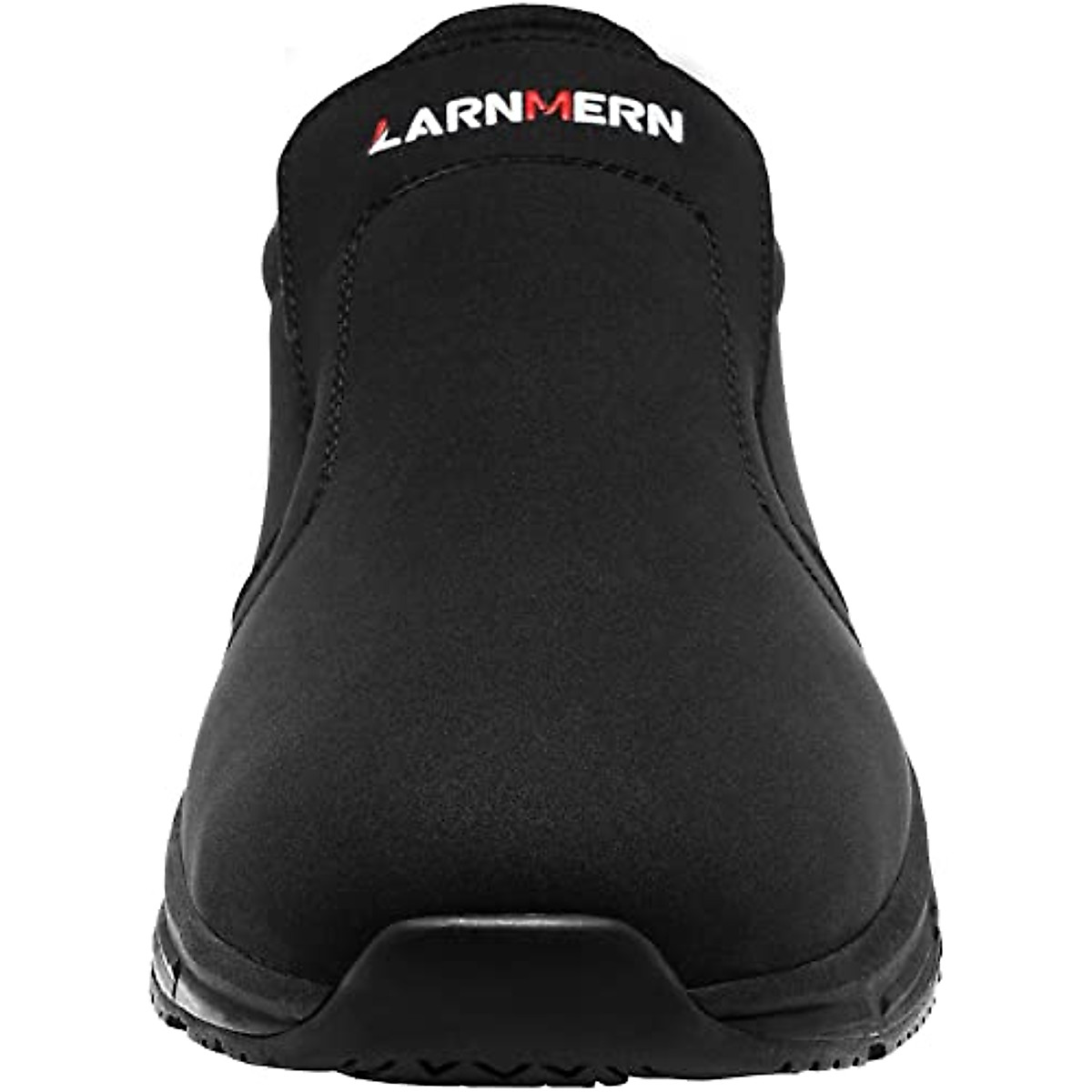 LARNMERN Non Slip Shoes for Women Food Service Work Sneakers Waterproof Nursing Shoes Slip Resistant Chefs Kitchen Restaurant Footwear Comfort Slip On Walking Shoe Black