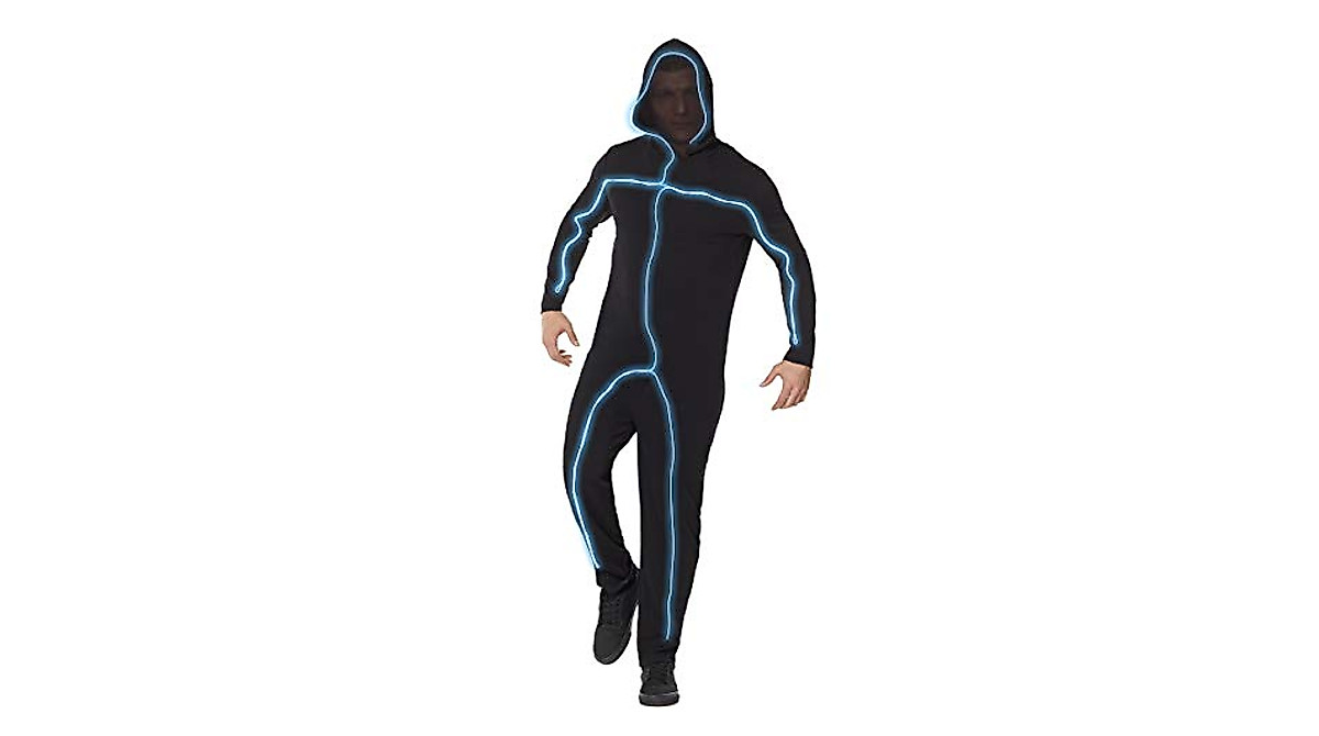 Spirit Halloween Adult Light-Up E.L. Wire Stick Figure Costume - S — 🛍️ ...