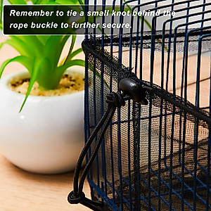 Shappy Large Bird Cage Net, Bird Cage Seed Catcher, Adjustable Soft Airy Mesh Net, Birdcage Skirt Guard for Parrot Parakeet Macaw Round Square Cages(59.8 x 39.4 Inch/ 152 x 100 cm,Black)