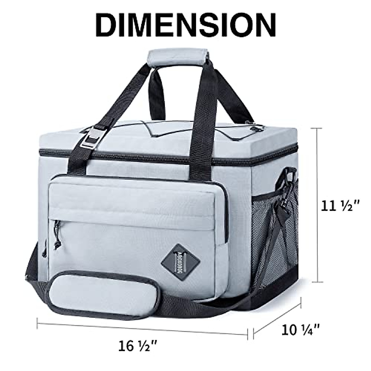 Soft Cooler Bag 48-Can Insulated Soft Cooler Large Collapsible Cooler Bag 35L Lunch Coolers for Picnic, Beach, Work, Trip