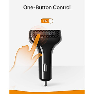 Anker Roav Bluetooth Car Adapter and Charger, Power IQ 3.0 Type C PD, FM Transmitter for Car, Wireless Calling with 5.0, Noise Cancellation -T2