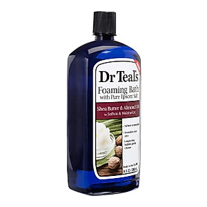 Dr. Teals Shea Butter & Almond Oil Foaming Bath Gift Set (2 Pack, 34oz ea.) - Soften & Moisturize Skin & Clear The Mind