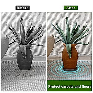 12Pack Plant Saucer - 6 8 10 Inch Plant Tray Round Plastic Plant Drip Trays for Indoor Outdoor Garden Plants, Collects Flower Pot Drainage and Excess Water