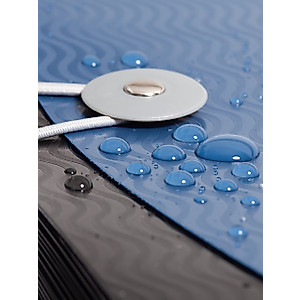 Smead Poly Frequency Expanding File, 12 Pockets, Flap and Cord Closure, Letter Size, Blue/Black (70863)