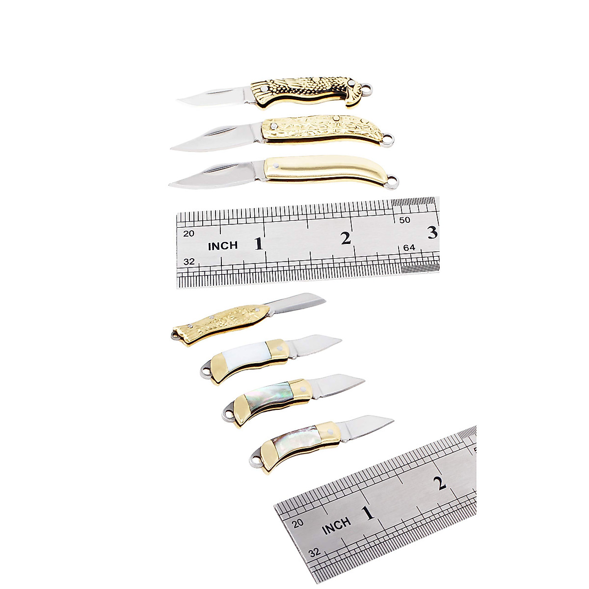 Miniature Gadgets Pocket Knife, Eastern Delights EDC Ultra Smallest Multifunction Cutting Blade Tool (Black Shell Handle)