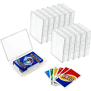 Skylety 6 Pieces Playing Card Case Holder Playing Card Box Game Organizers and Storage Containers Deck, Snaps Closed for Travel and Restaurant