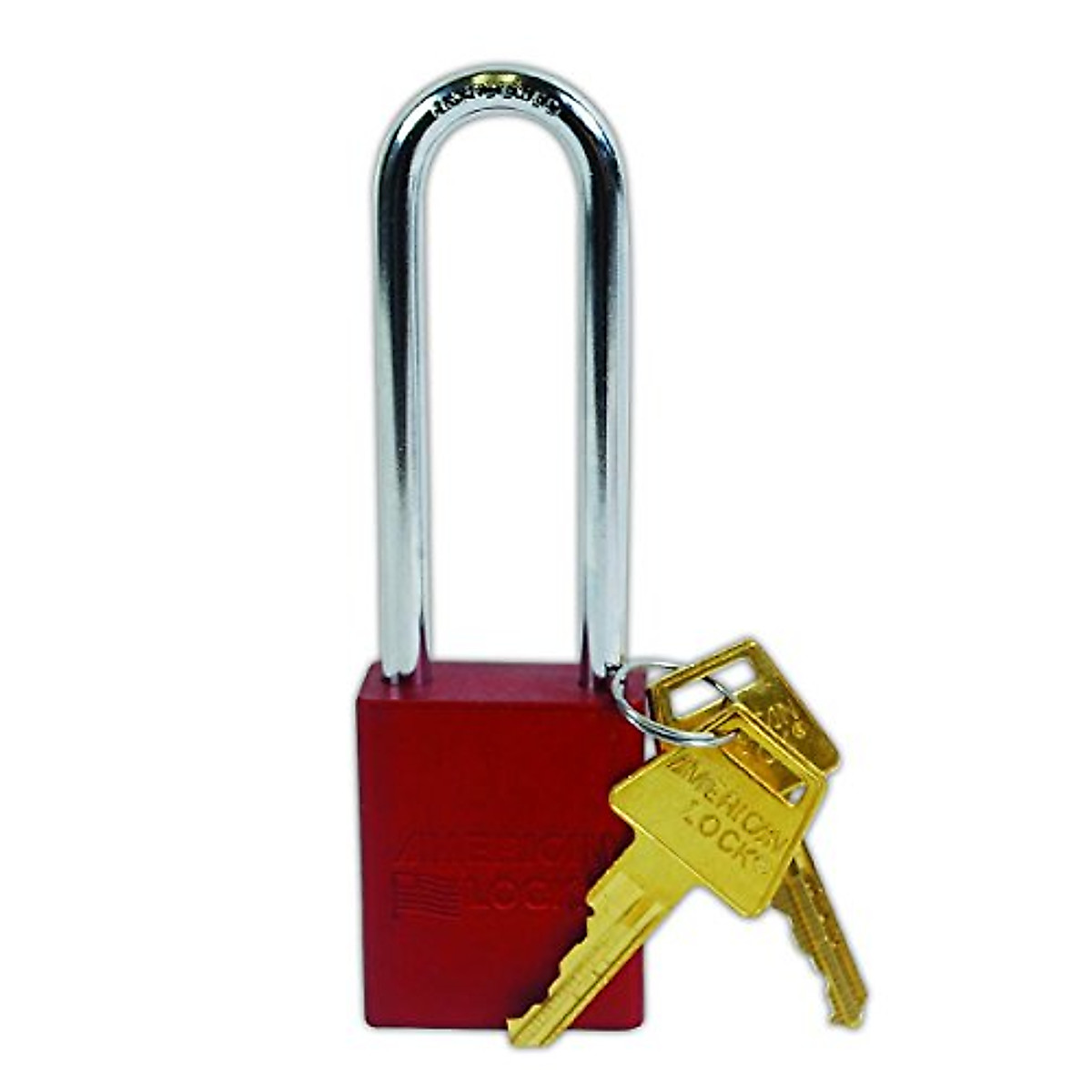 American Lock A1107RED Safety Lock-Out Padlock, Aluminum, Red, Оne Расk