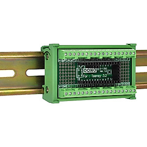 Terminal Block Breakout Board Module for Teensy 3.2, DIN Rail Mount Version