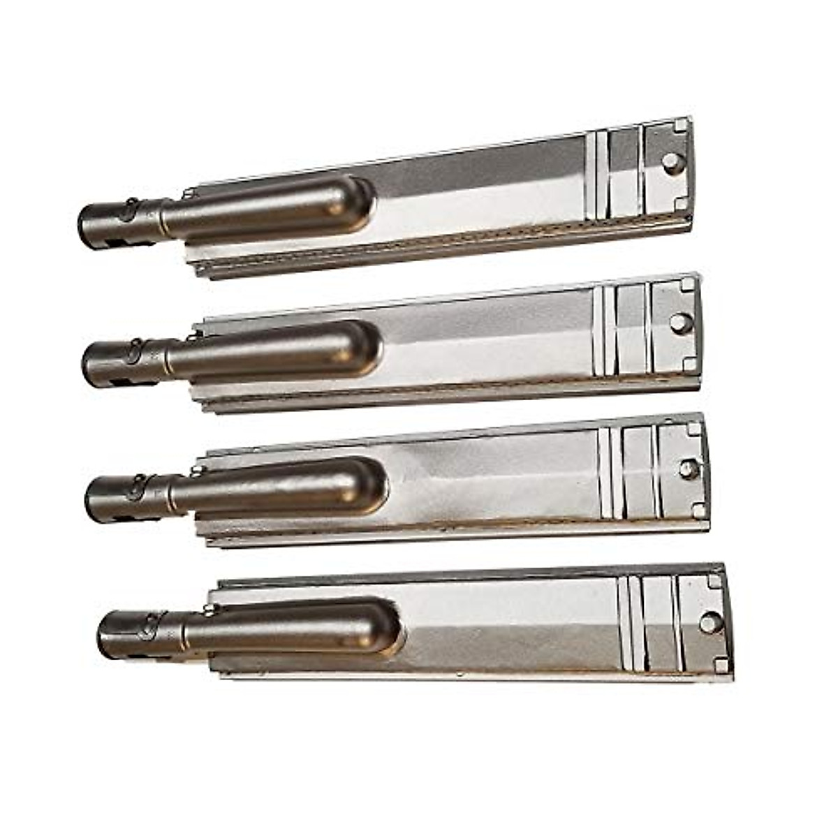 Outdoor Bazaar Set of Four Heavy Duty Cast Stainless Steel Burners for Premium Gas Grills from Bull, Cal Flame and Other Manufacurers