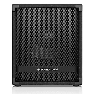 Sound Town METIS Series 1400 Watts 12” Powered PA DJ Subwoofer with Class-D Amplifiers, 3” Voice Coil (METIS-12SPW)