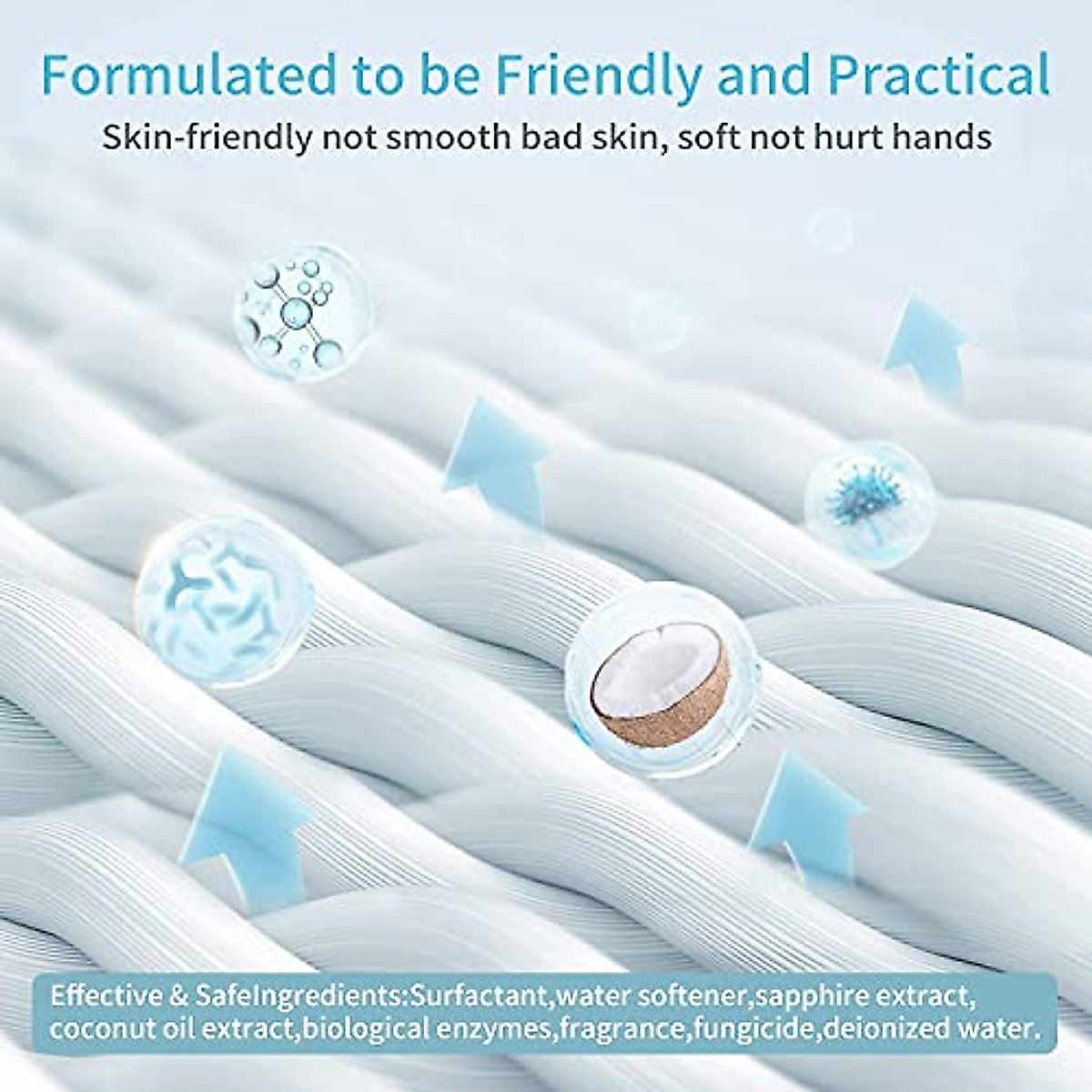 105 load 450 gram 1 pound Laundry Detergent Sheets, Compatible with Laundromat HE Machines and Laundry Basket,no Scent No Plastic Jug, Ecology, Eco-friendly, Zero Waste, Plastic Free, Quick Dissolve, Liquid free, Powder-free, Tiffany blue Great for Home,