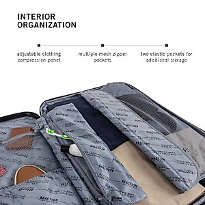 Kenneth Cole REACTION Renegade Luggage Expandable 8-Wheel Spinner Lightweight Hardside Suitcase, Rose Gold, 3-Piece Set (20"/24"/28")