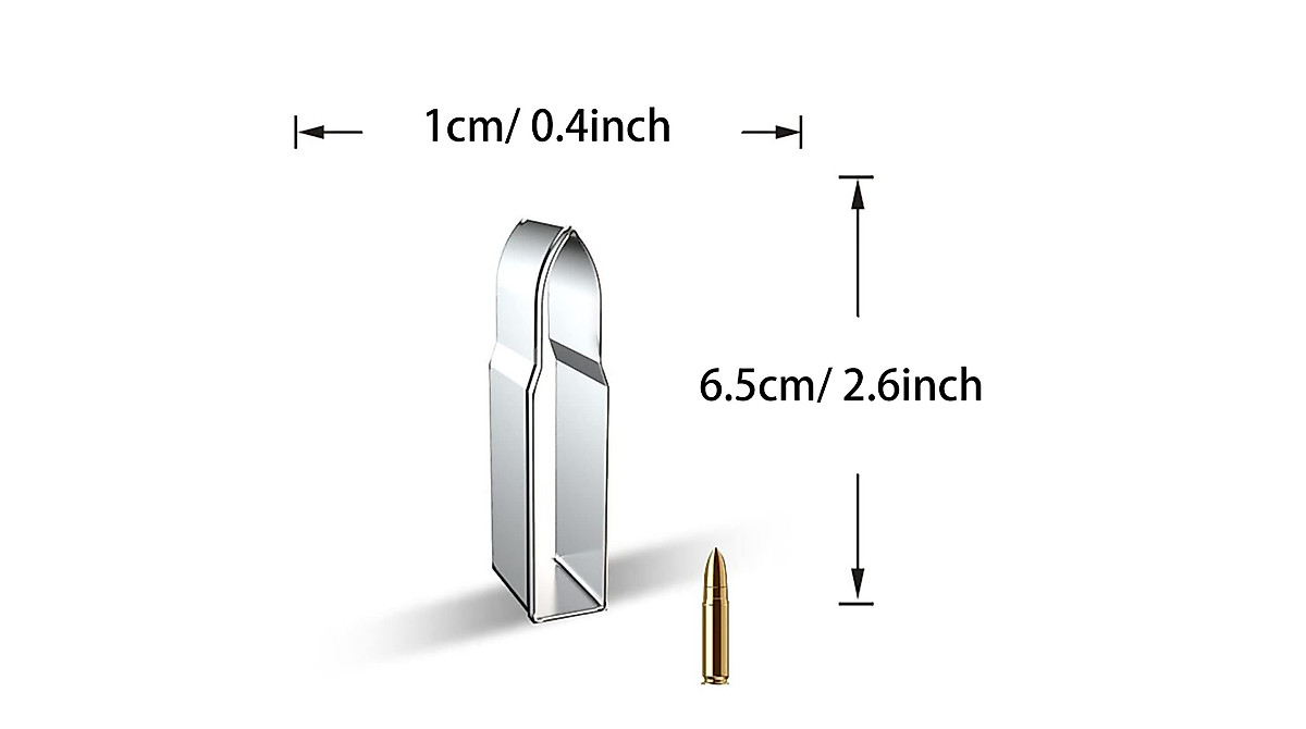 WJSYSHOP Military Gun Bullet Cookie Cutter